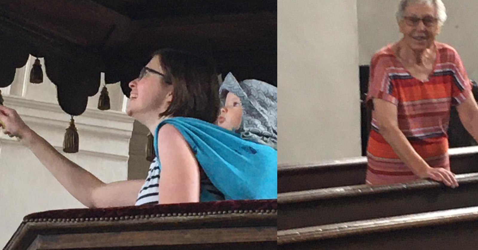 Schnappschuss beim Kirchenputz